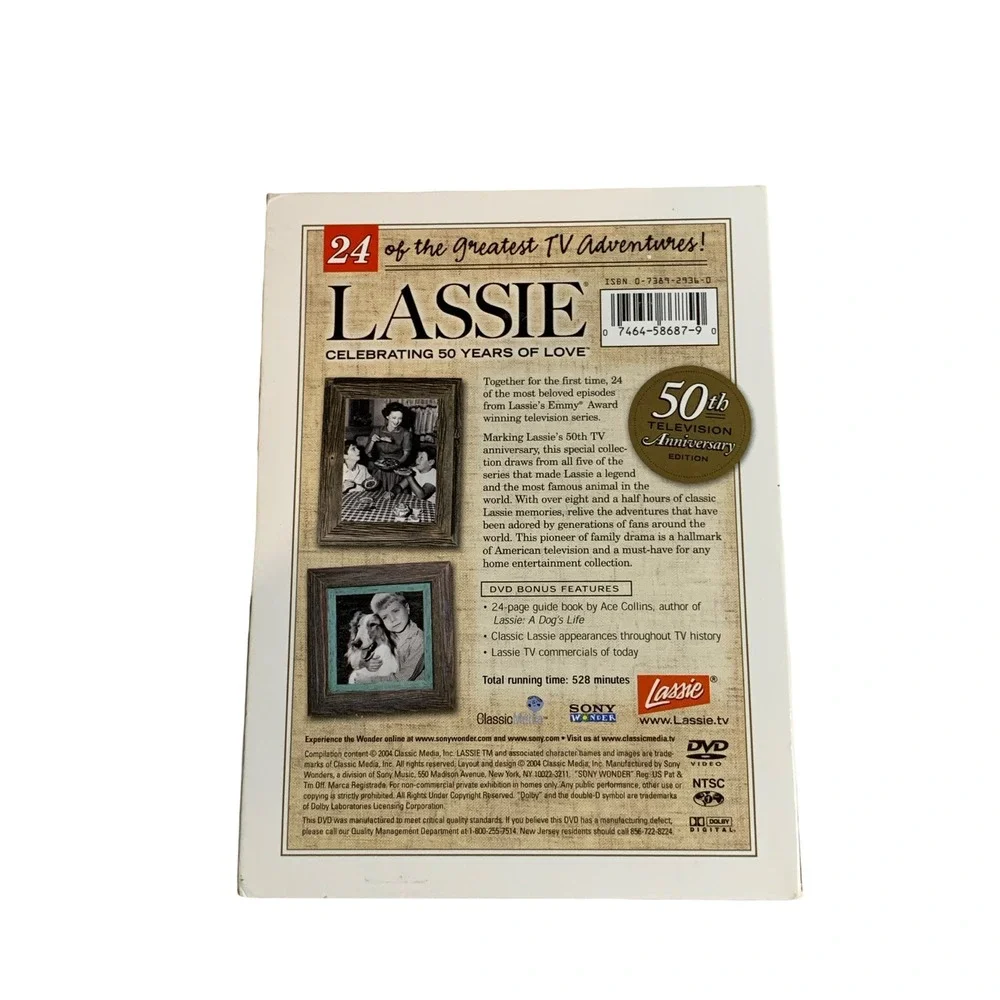 Sony Wonder | Media | Lassie 5th Television Anniversary Edition 3dvd ...